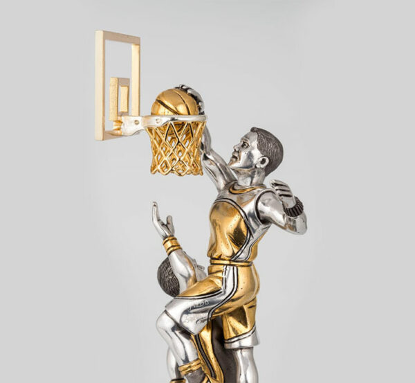 IN THE NET- basketball players Sculpture - Frank Meisler - Fine Art ...