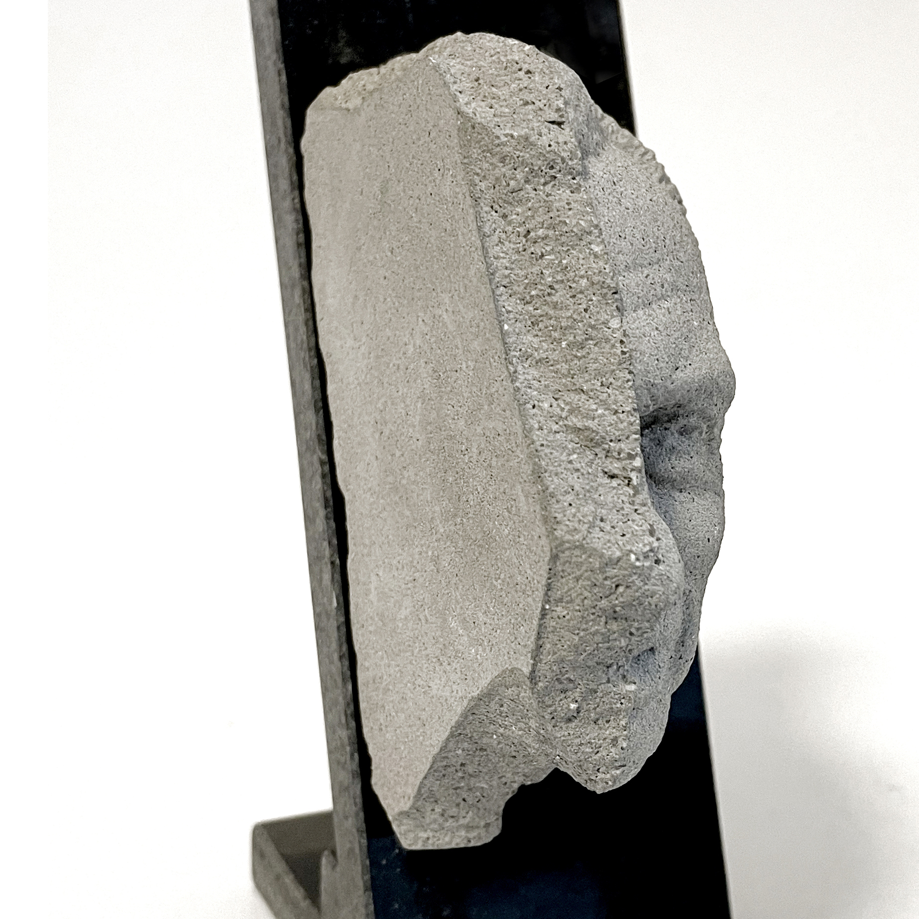 ONE QUARTER CONCRETE HEAD Sculpture - Frank Meisler - Fine Art Metal ...